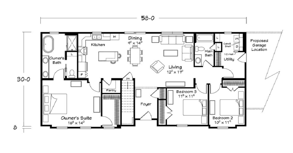 Ritz-Craft The LeGrand #1744 28x58 or 30x58 | Modular | Pine View Homes