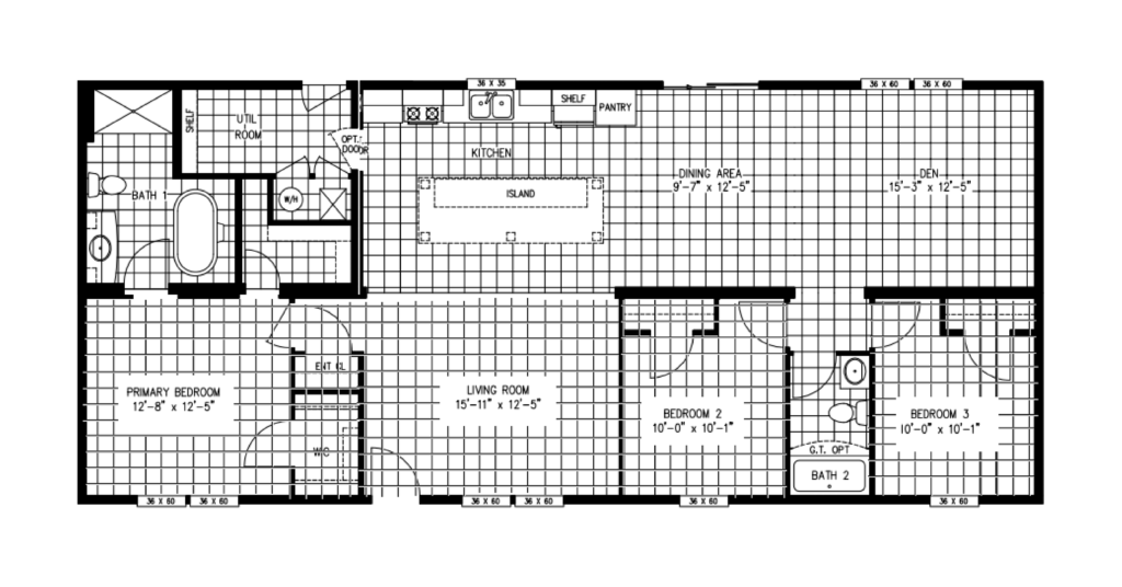 Clayton Moonstone 28x60 | Double-Wide | Pine View Homes